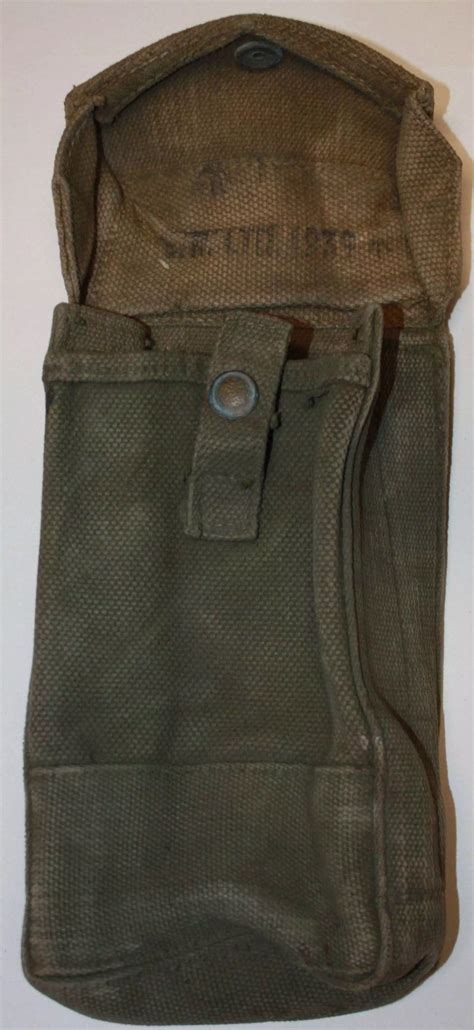 1939 Dated Mki 37 Pattern Ammo Pouch Blancoed Example In Webbing