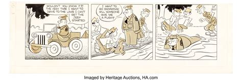 Mort Walker Beetle Bailey Daily Comic Strip Original Art Dated Lot