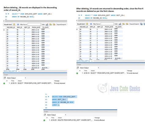 Sql Delete Query Example Java Code Geeks