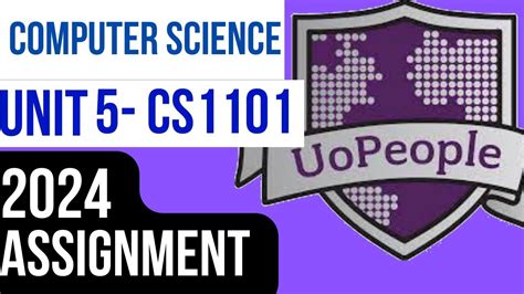 Cs1101 Unit5 University Of The People Uopeople Youtube