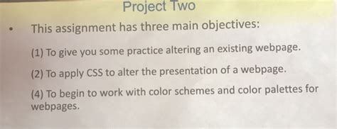 solved project two this assignment has three main