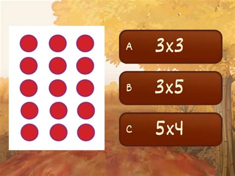 Arrays And Multiplication Sentences Quiz