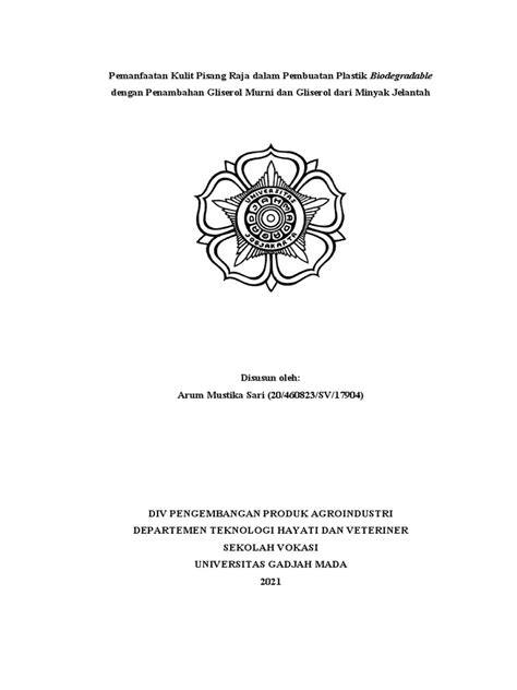 Arum Mustika Sari Proposal 2021 Pdf