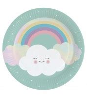 Regenbogen und Wolke Regenbogen Partydeko Mädchenparty