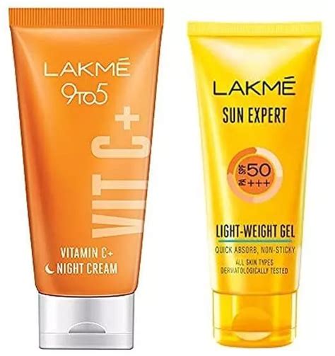 LAKMÉ 9TO5 VITAMIN C+ Night Cream with 98% Pure Vitamin C 50gm Gel... £ ...