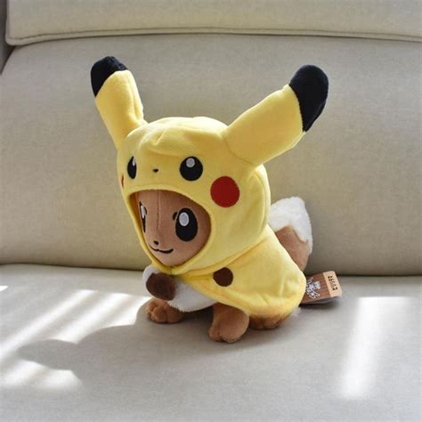 Eevee Plush Dressed As Pikachu Pokémon • Magic Plush