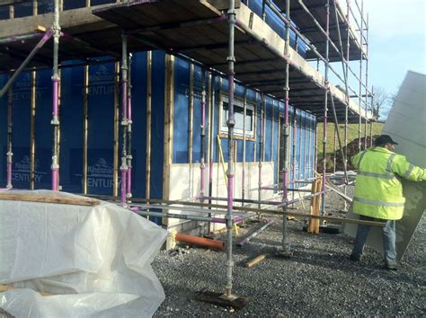 External Cladding Begins With Ground Floor In Aquapanel By Greenspan Jackdaw Ridge Quin Co