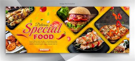 Culinary Banner Fashion Geometric Minimalist Food Banner Template