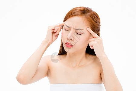 头痛的女人图片素材 正版创意图片500666849 摄图网