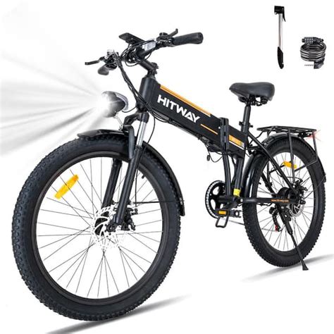 Hitway 26 In X 3 In Fat Tire Mountain Electric Bike For Adults With