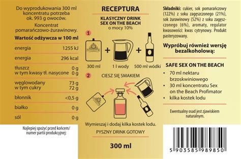 Koncentrat Owocowy Sex On The Beach 300ml Profimator Zaprawiamypl