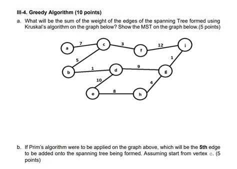 Solved Greedy Algorithm Points A What Will Be Chegg