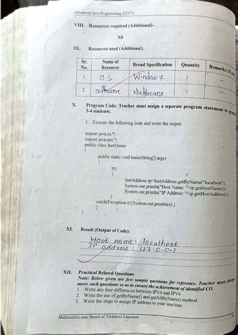 22517 Advanced Java Programming Ajp Solved Lab Manual Pdf Manual Answer