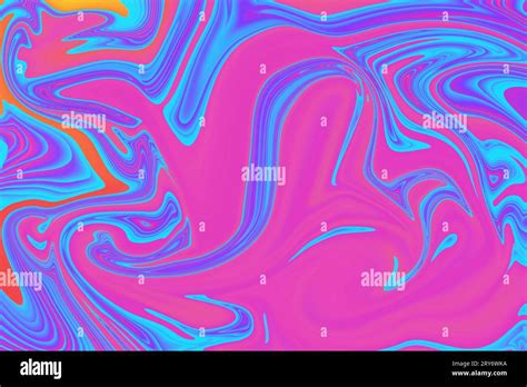 The Allure Of Psychedelic Warmth And Brightness In Abstract Modern Swirl Marbled Background