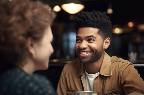 Premium Ai Image Cropped Shot Of A Young Man On A Date With An Older