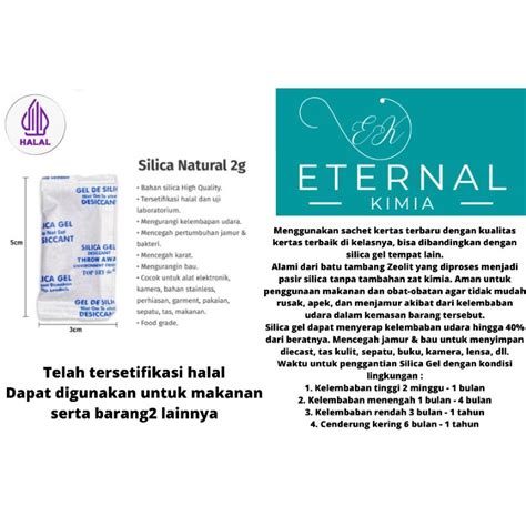 Jual Silica Gel Natural Halal Silika Gel Shopee Indonesia
