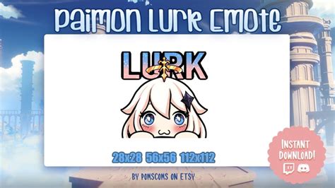 Genshin Emote Emotes Twitch Paimon Etsy My XXX Hot Girl