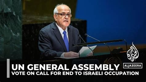 Draft Resolution By Palestine Calling For End To Israeli Occupation