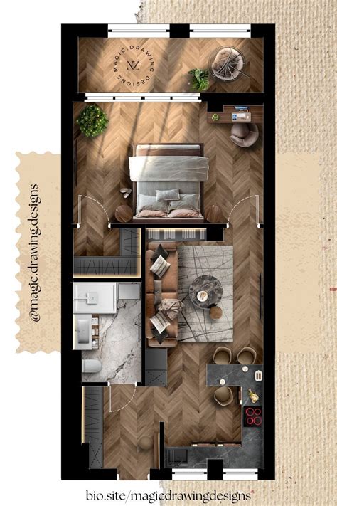 2d скетч план планировка квартиры в Procreate в 2025 г Проекты небольших домов Дизайн для