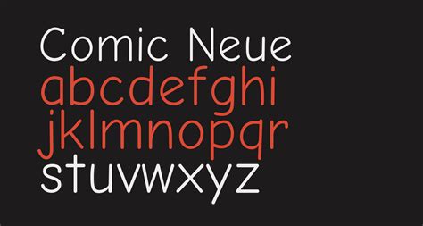 Comic Neue Free Font What Font Is