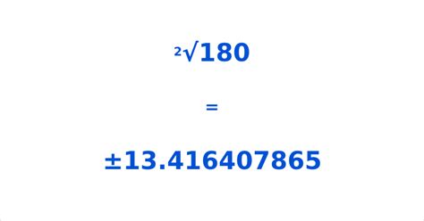 What Is The Square Root Of 180 Information And Calculator
