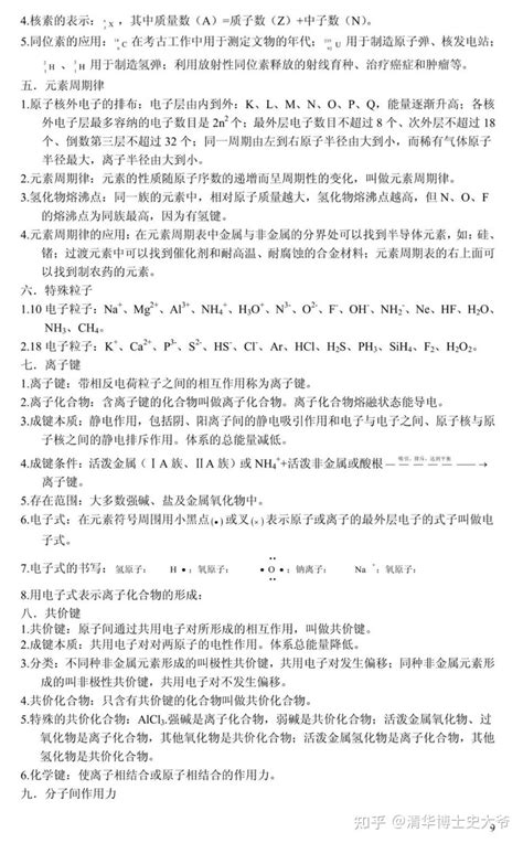 高中化学 31页化学知识点精华汇总，冲刺必看！ 知乎
