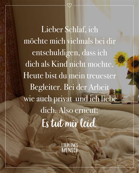 Spruch Lieber Schlaf Leid Tun Visual Statements®