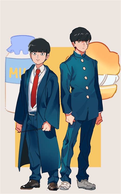 Kageyama Shigeo And Mash Burnedead Mob Psycho And More Drawn By Siotomato Danbooru