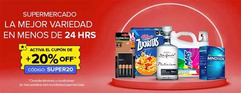 Cupón Mercado Libre 20 De Descuento En Supermercado