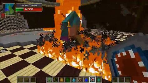 Minecraft Obsidian Golem Vs Mutant Zombie