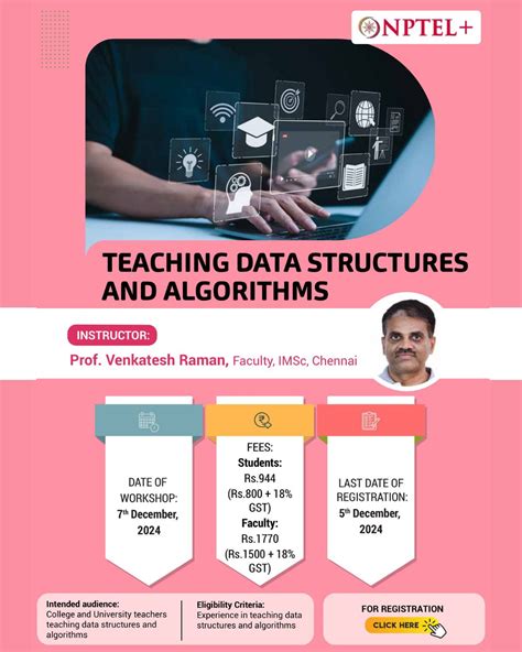 Nptel On Linkedin Nptel Nptelindia Teachingexcellence Datastructures Algorithms