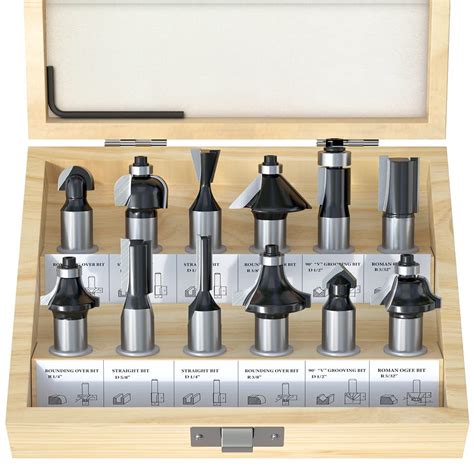 Mua Tungsten Carbide Router Bits Piece Router Bit Set With Inch Shank For Doors Tables