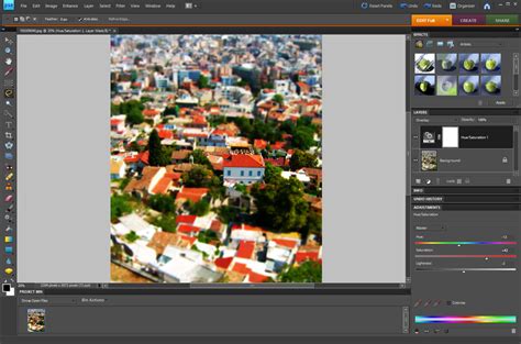 Simulated Tilt Shift Using Photoshop Elements Digital Photo Guide