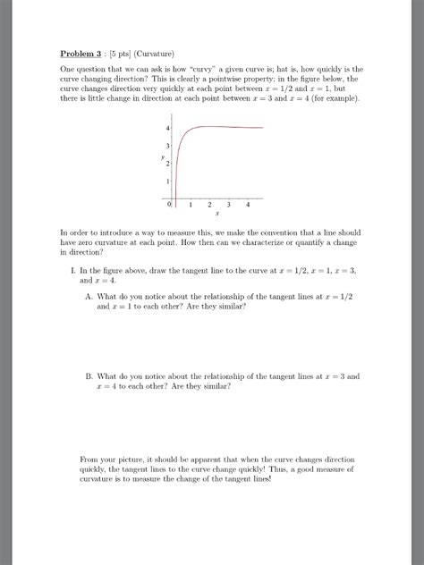 Solved Problem 3 5 Pts Curvature One Question That We Can Chegg Com