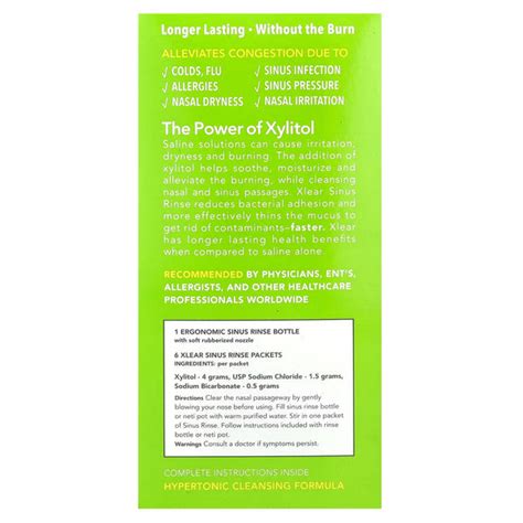 Xlear Sinus Rinse With Xylitol 1 Kit Herbs Direct