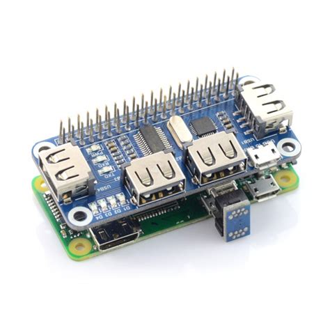Usb Hub Hat 4 Portowy Hub Nakładka Do Raspberry Pi 4b 3b 3b Zero Waveshare 12694 Sklep