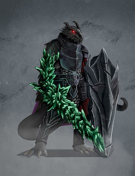 Artstation Dragonborn The Cursed Crystal