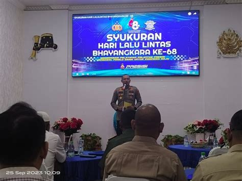 Polres Madina Syukuran HUT Ke 68 Lalu Lintas Bhayangkara