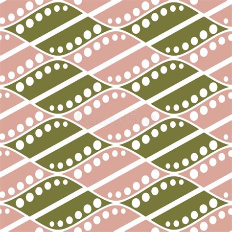 Seamless Vector Abstract Pattern Symmetrical Geometric Repeating