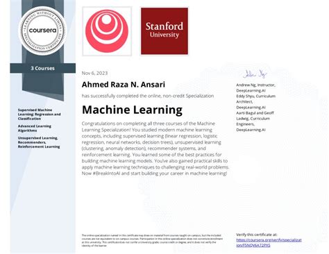 Ahmed A On Linkedin Machinelearning Internship Ai Datascience Ml Mlspecialization