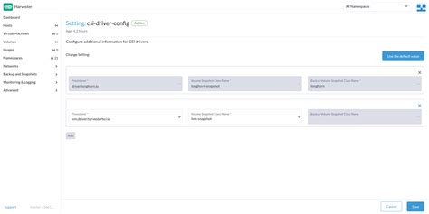 Third Party Storage Support Harvester
