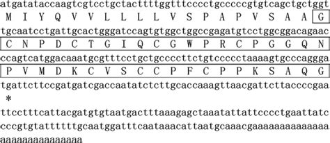 Cdna Encoding The Precursor Of Nc1a The Nucleotide Sequence Encoding Download Scientific