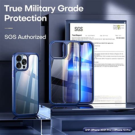 TAURI 5 In 1 Designed For IPhone 13 Pro Case Not Yellowing With 2