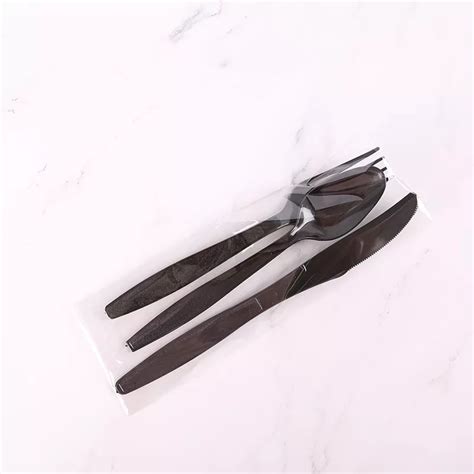 Sy Ppc10 Heavy Weight Wrapped Pp Cutlery Kits Fork Spoon Knife