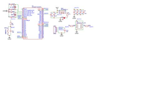 单片机最小系统板 STM32F103C8T6 资源 嘉立创EDA