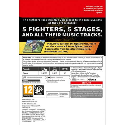 Super Smash Bros Ultimate Fighters Pass Nintendo Switch Digital