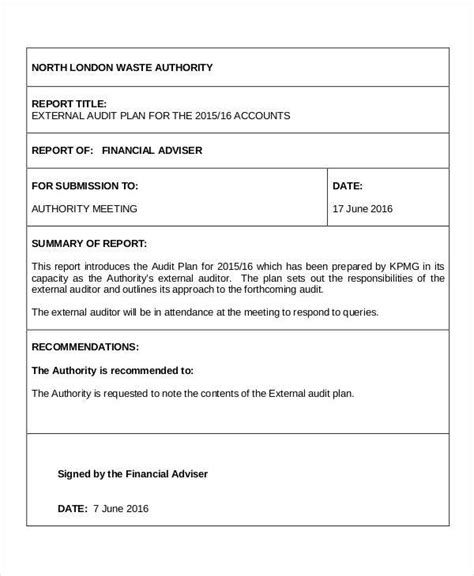 FREE 6 Audit Plan Samples Templates In PDF MS Word