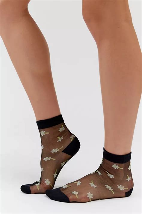 Icon Sheer Mesh Sock Urban Outfitters