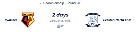 1월 21일 왓포드 Vs 프레스턴 경기분석 및 예측