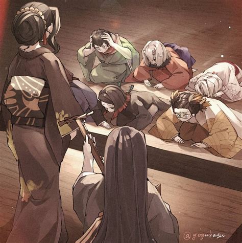 Kibutsuji Muzan Enmu Rui Mukago Nakime And 3 More Kimetsu No
